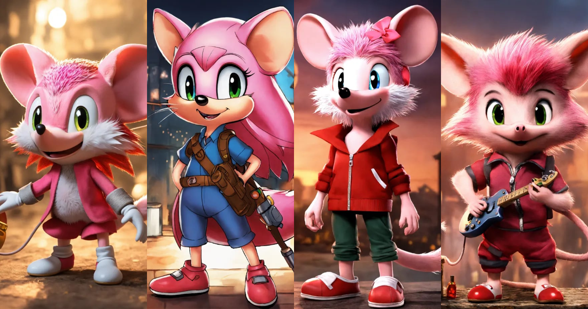 Lexica - Amy Rose the Hedgehog as a rat
