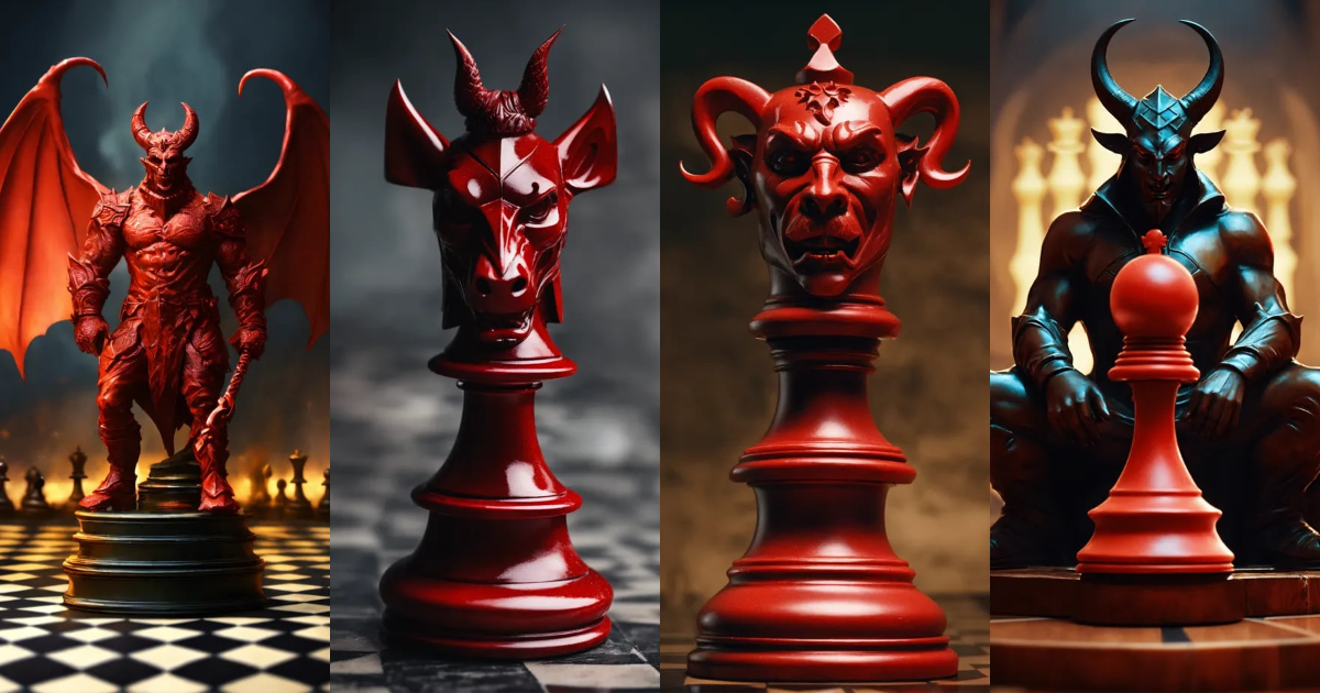 Lexica - A chess piece representing the devil