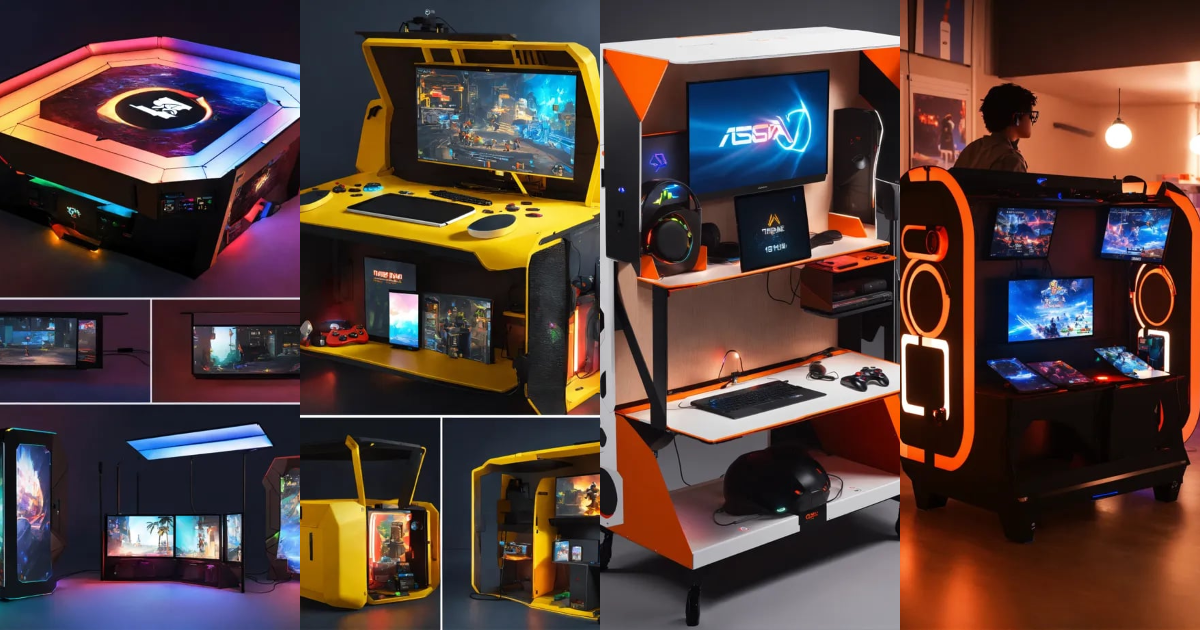 Lexica - A portable modular gaming station designed with lighting games ...
