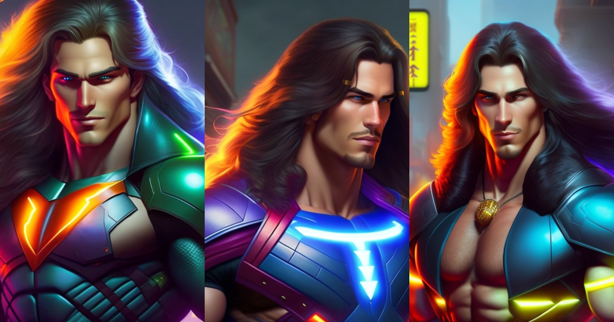 Lexica - There is a long-haired male superhero and a gigantic cobra ...