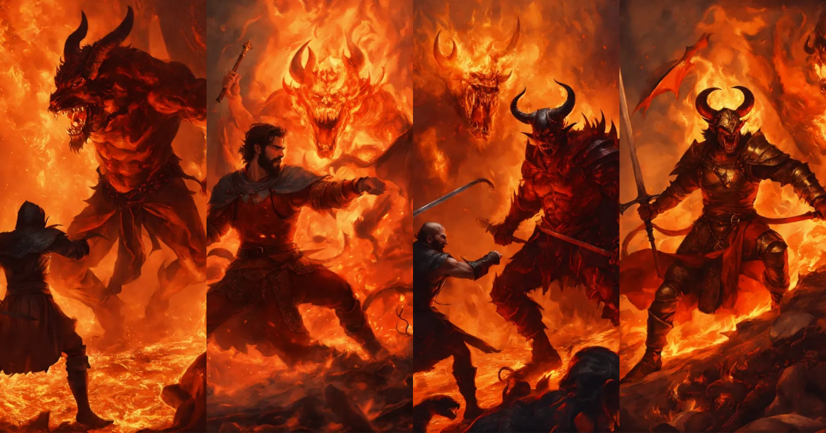 Lexica - One medieval man fighting the demon in hell