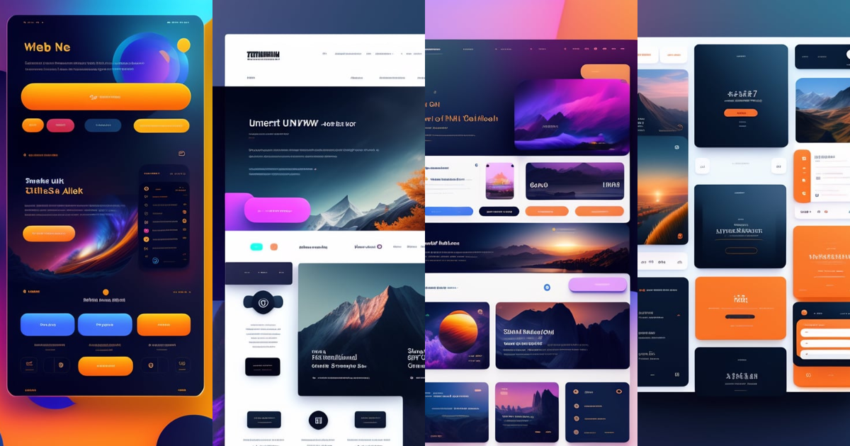 Lexica - Web ui anime art UX components high detailed modern high ...