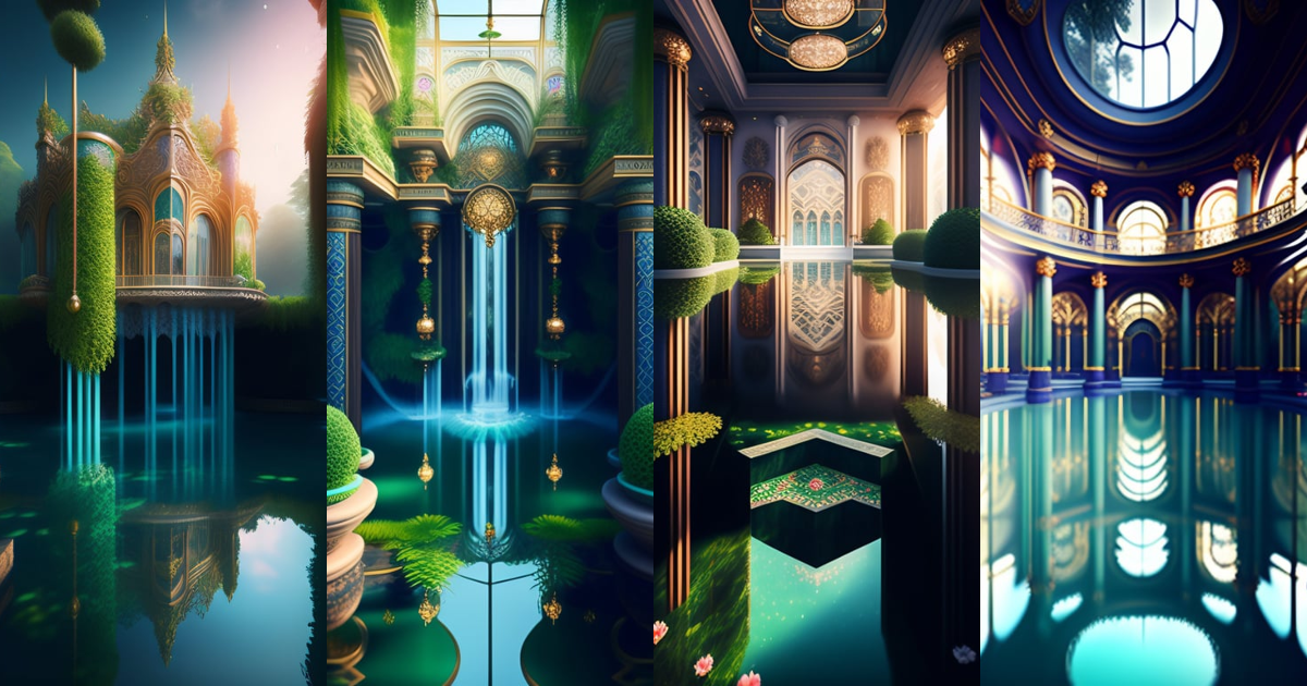 Lexica - Photoreal render, sprawling bathhouse-mansion-palace of ...