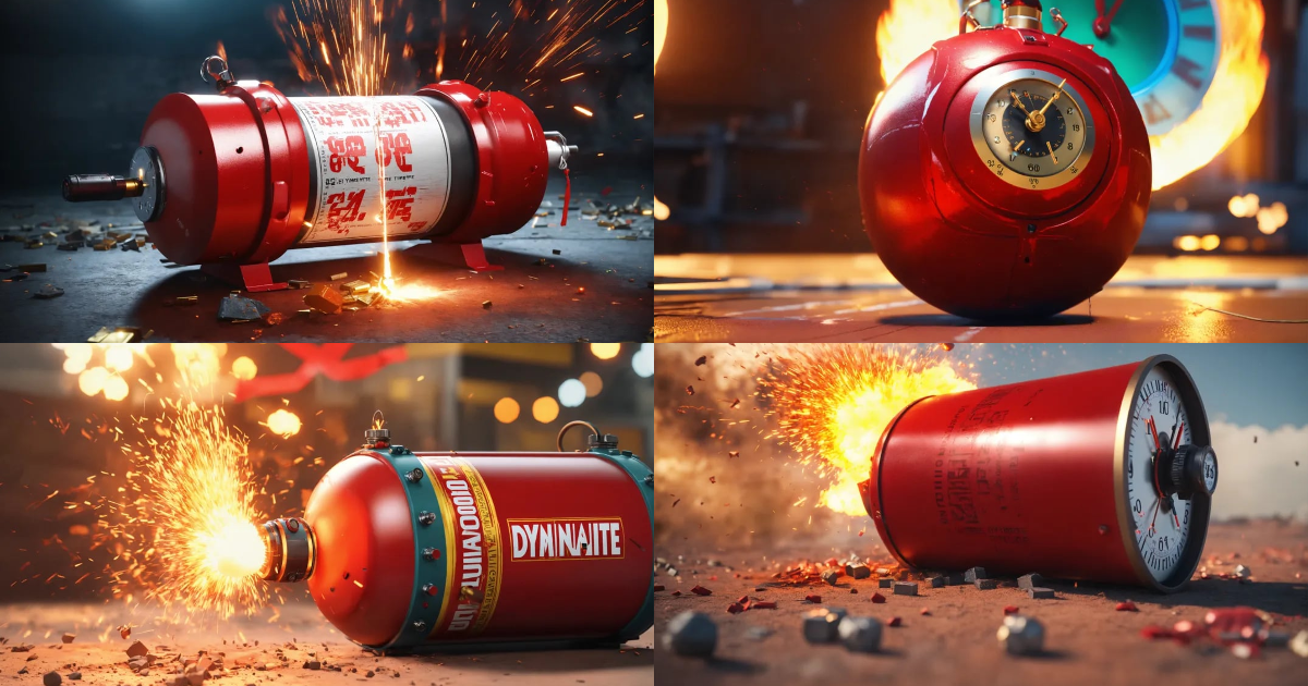 Lexica - Dynamite bomb with a timer. bunch of dynamite bomb. TNT ...