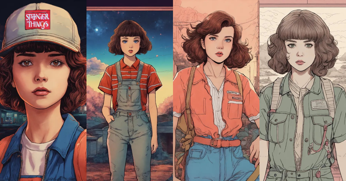 Lexica - Stranger things Nancy in the style of 90's vintage anime ...