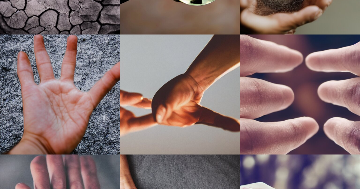 Lexica - Macro shot one human hand, photograph