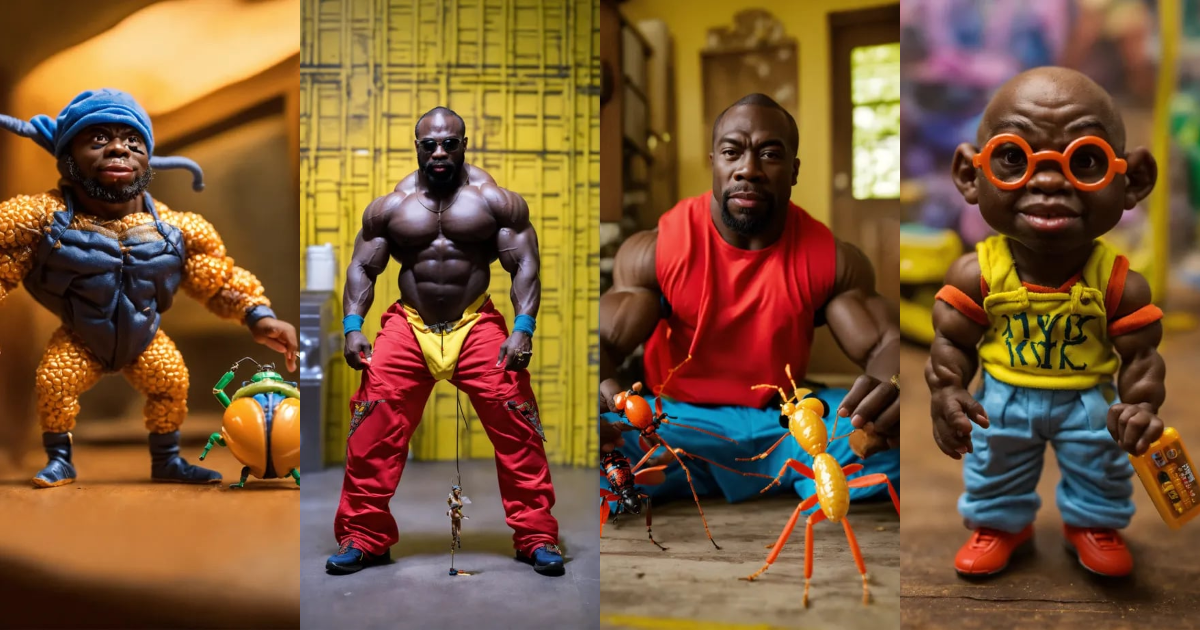 Lexica - 1 inch Bug size Shrunk tiny shrinking micro Rapper fairy toy ...