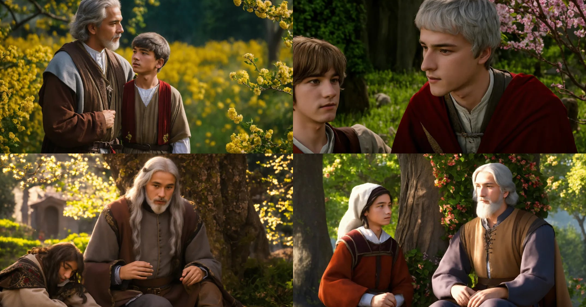 Lexica - A man of German origin, gray hair, and his young disciple with ...