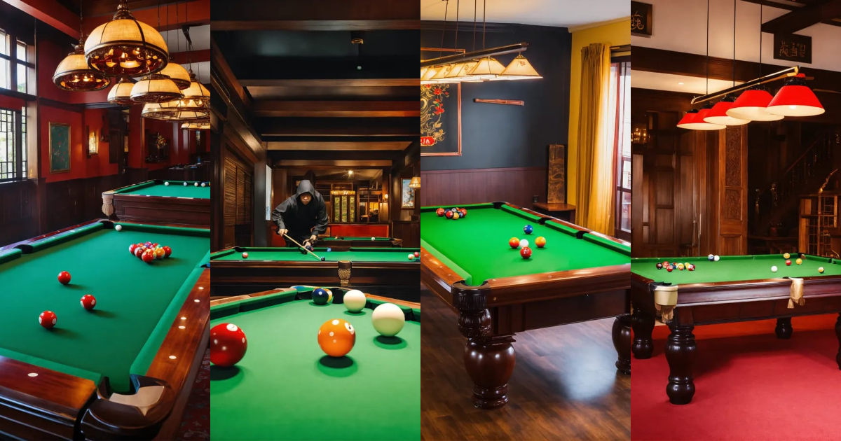 Lexica - Billiards phong cách nhật bản ninja basic tông đen đỏ