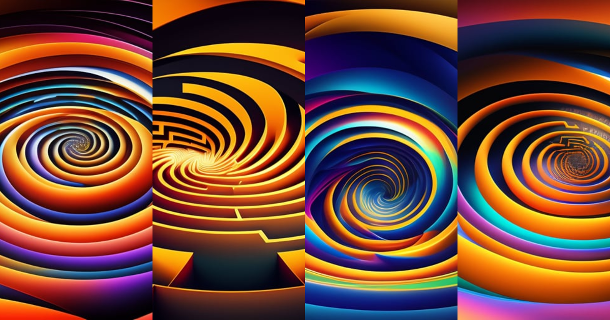 Lexica - A maze in swirling infinite light, undulating geometry ...