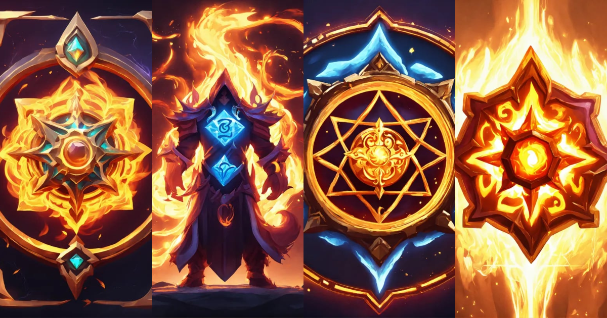 Lexica - Spell summon elemental, game icon, stylized, simple design ...
