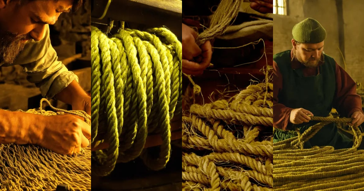 Lexica - Manufacturing of a rope by a Scandinavian from the 12th century