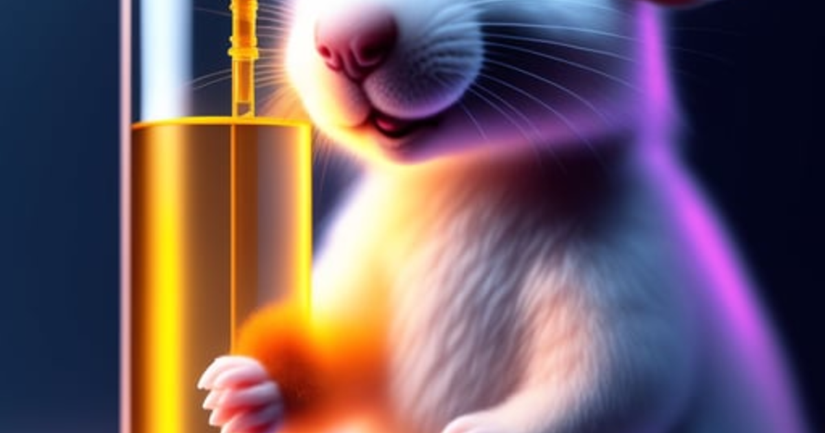 Lexica - A 3d render of a cute fuzzy pet rat dressed in a white lab ...