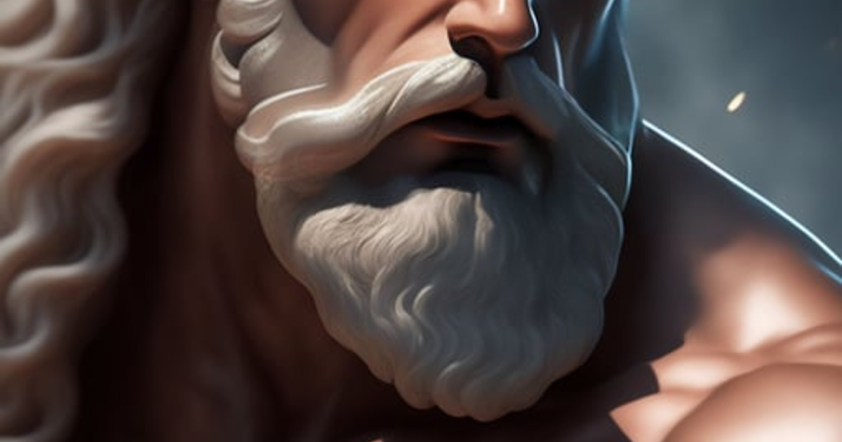 Lexica - Ancient MUSCULAR Greek God POSEIDON, angry, 40k, portrait ...