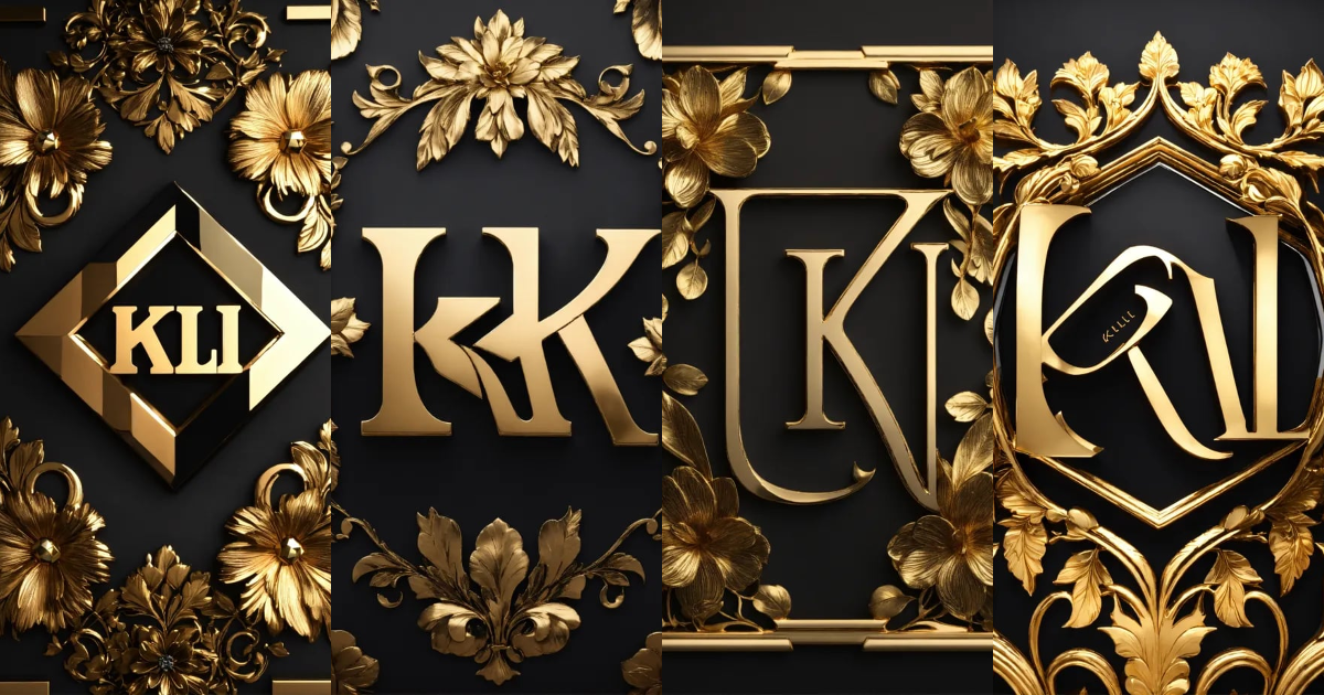 Lexica - Create a 3D logo in golden words written in bold letters two ...