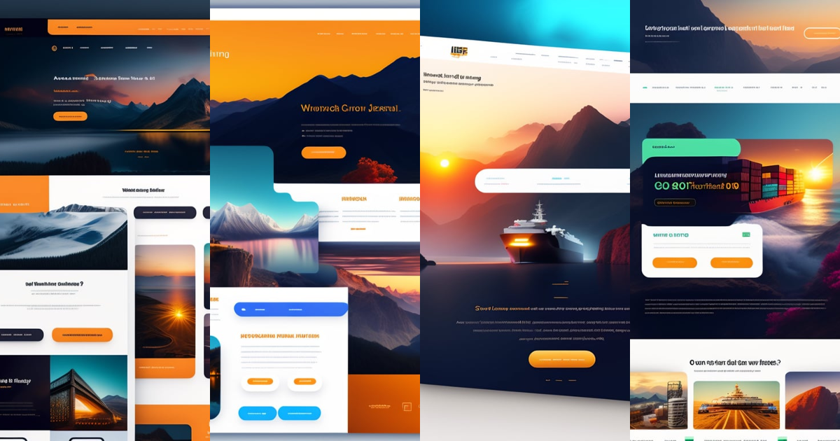 Lexica - Landing page shipping ups web ui/ux