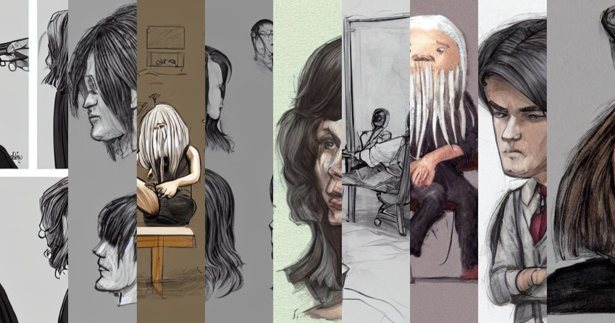 Lexica - Judge wearing a bench wig is making a haircut to another judge ...