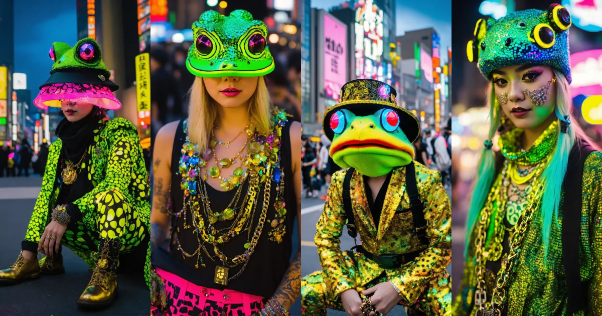 Lexica - Fashion Shoot at Shibuya Crossing of Colorado Festival Raver ...