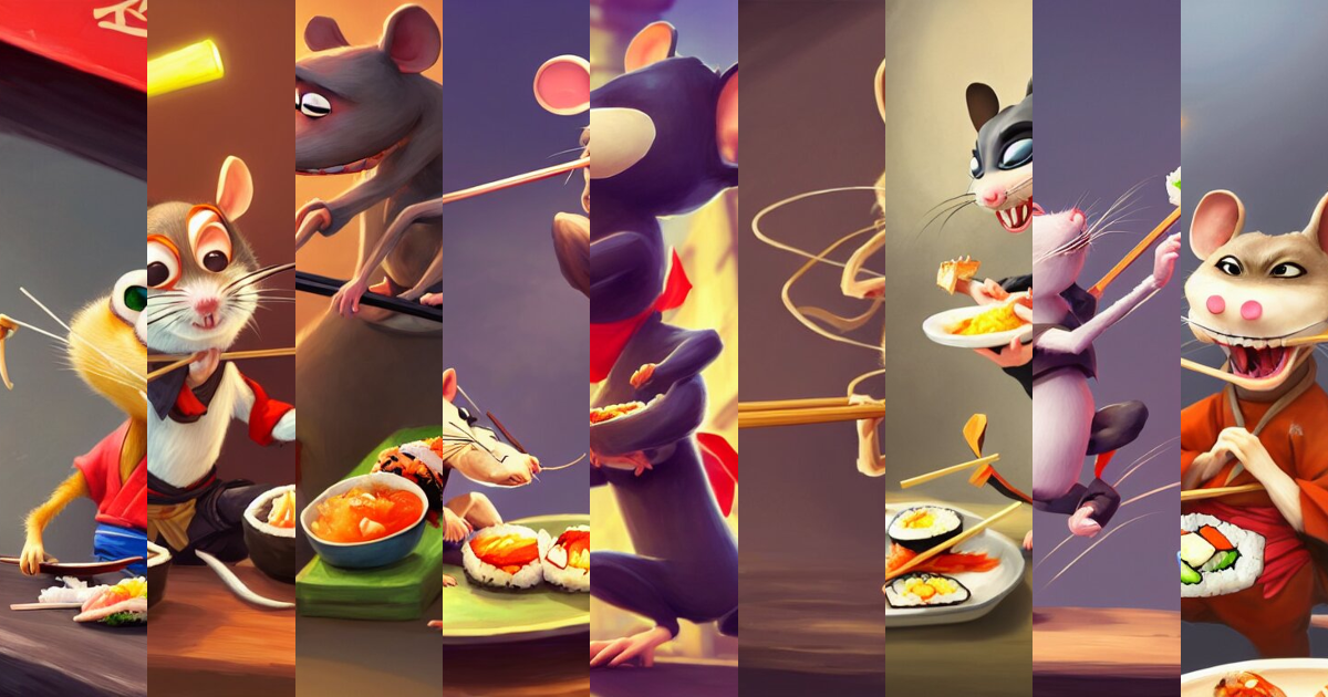 Lexica - An anthropomorphic rat ninja eating sushi!, ninja outfit ...