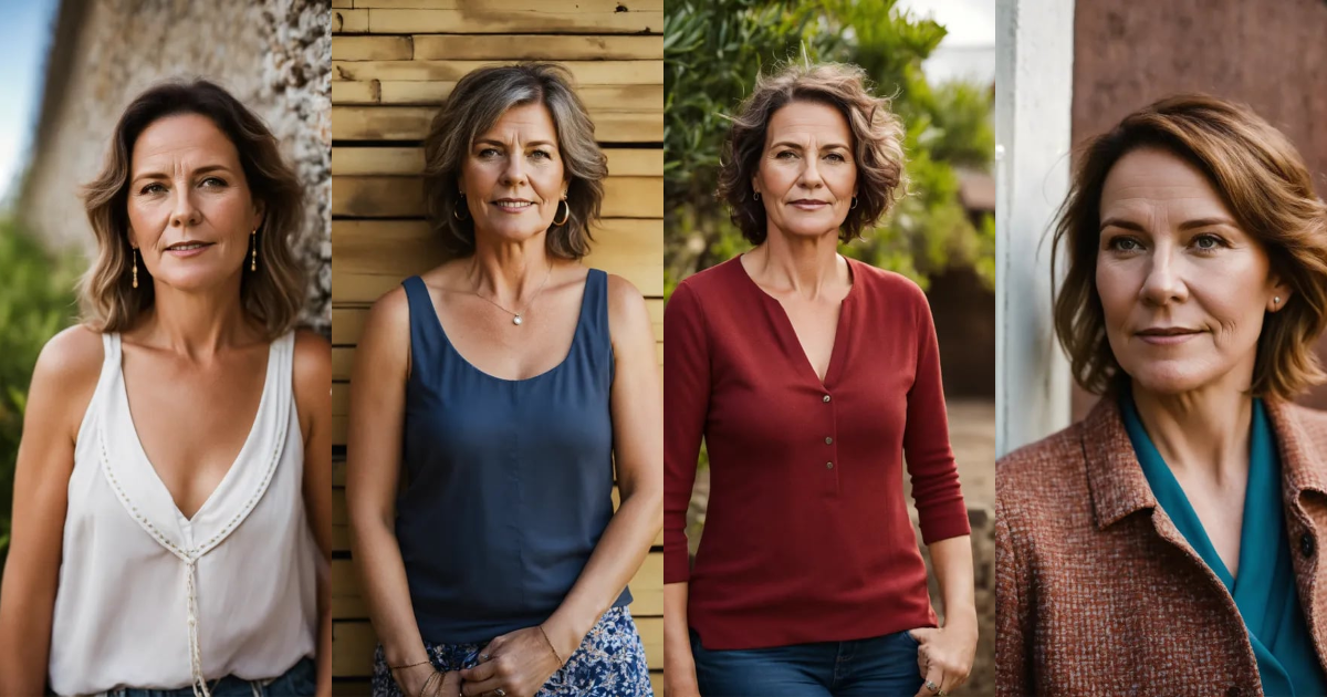 Lexica - Outdoor photo portrait of a 45-year-old white the average ...