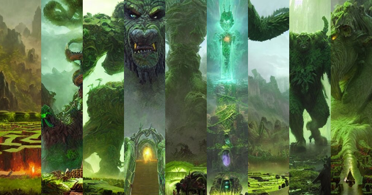Lexica - A green giant maze beast, nature labyrinth beast, hearthstone ...