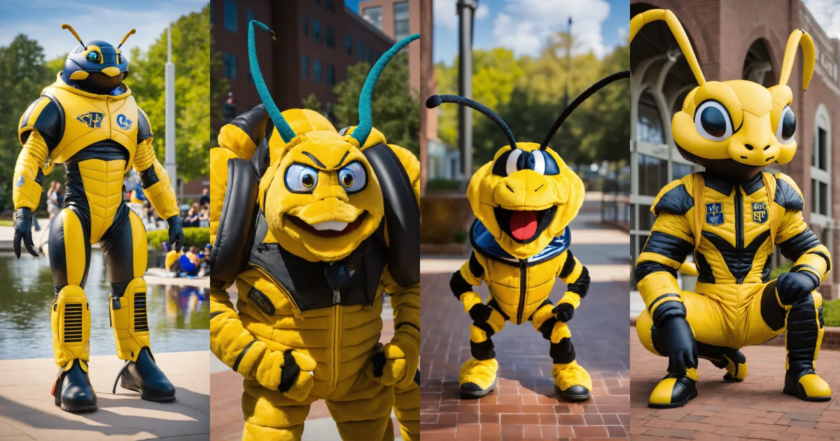 Lexica - Hyper realistic buzz yellow jacket mascot georgia institute of ...