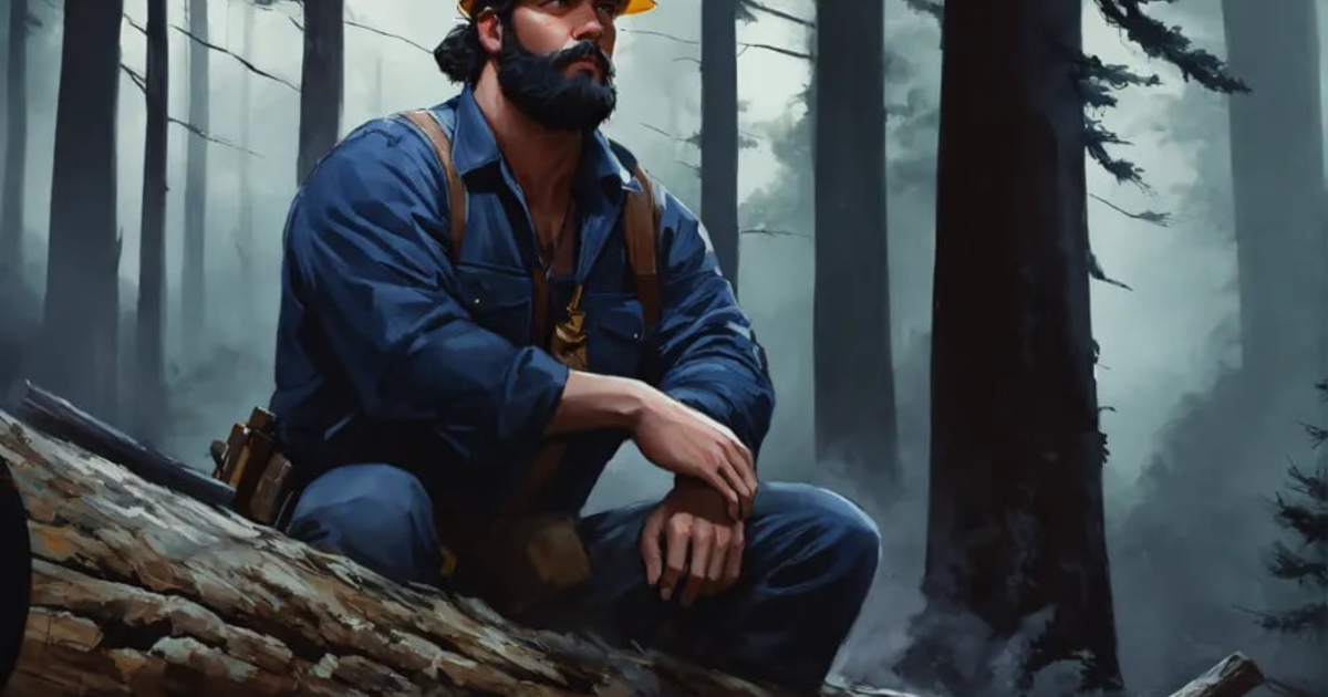 Lexica - Close Up, highly detailed, defiant, dangerous, lumberjacks ...