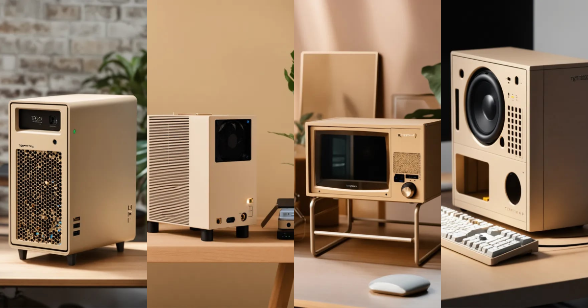 Lexica - A stunning, minimalist beige micro ITX case designed by ...