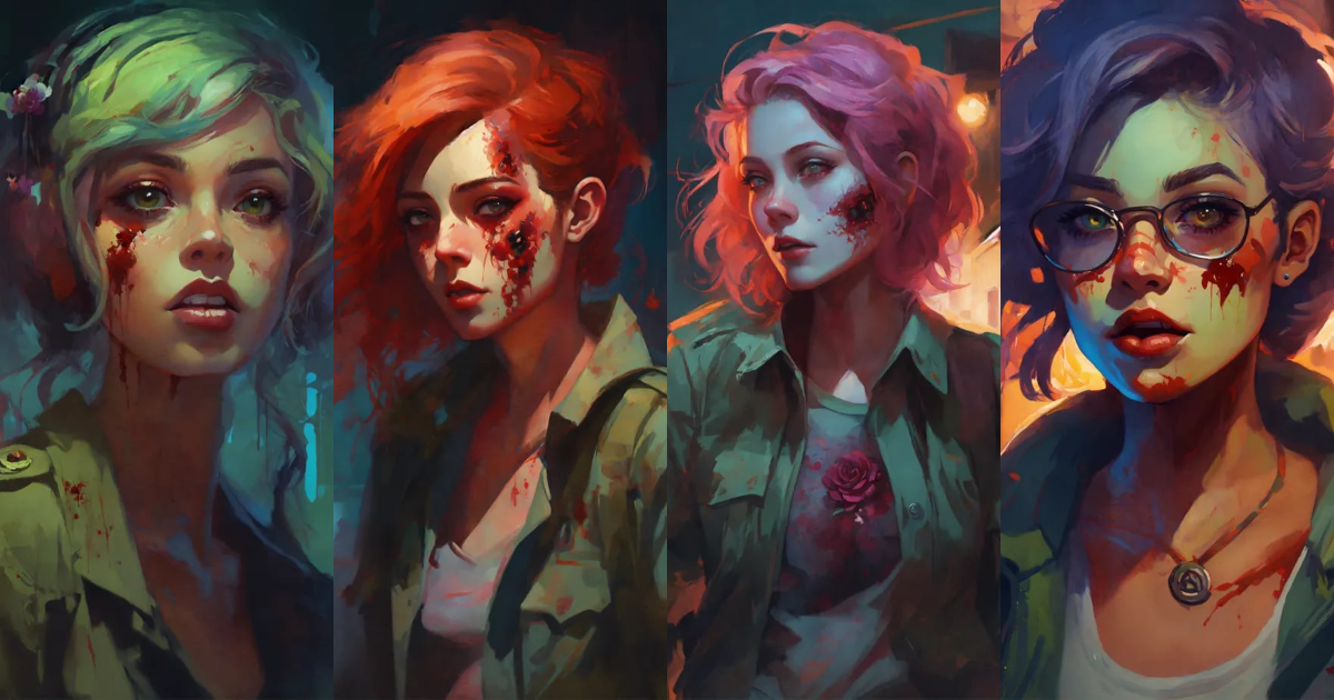 Lexica - Full Photo shot of a zombie, lois van baarle, general plan ...