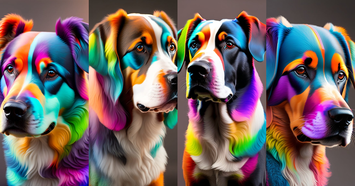 Lexica - Dog, multicolor