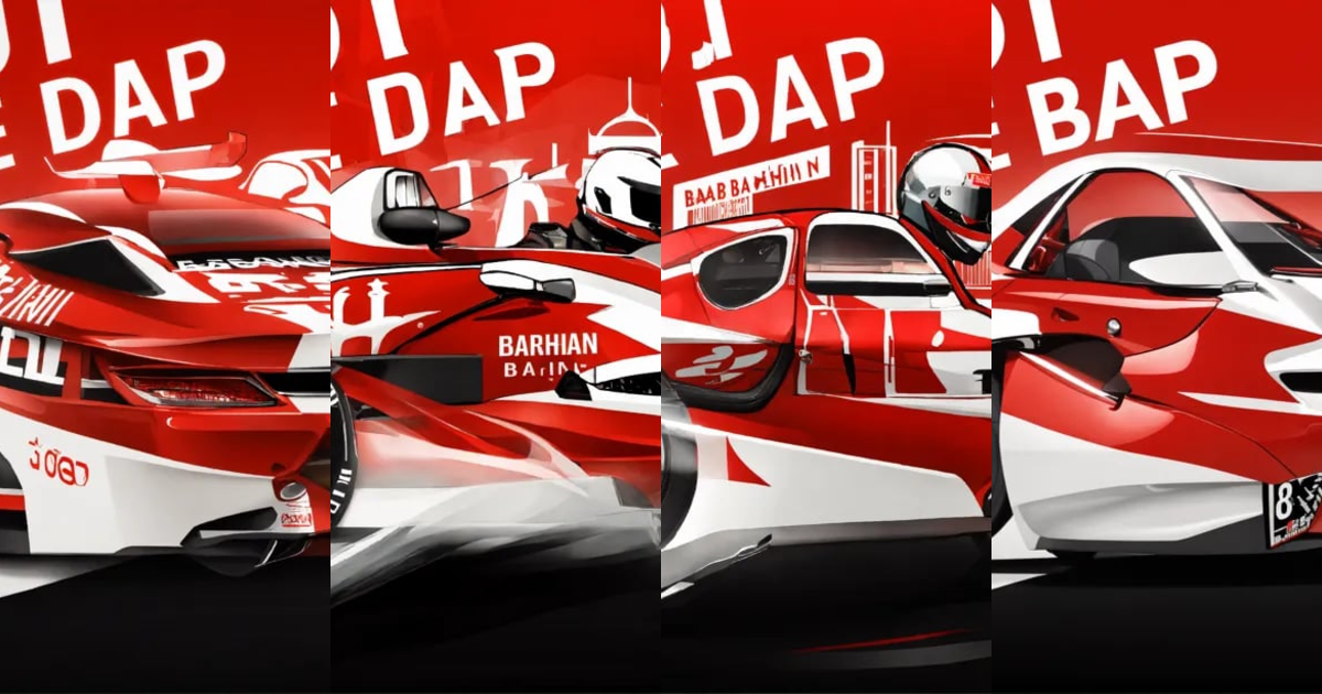 Lexica - Bahrain red and white vector clean modern car drag race car ...