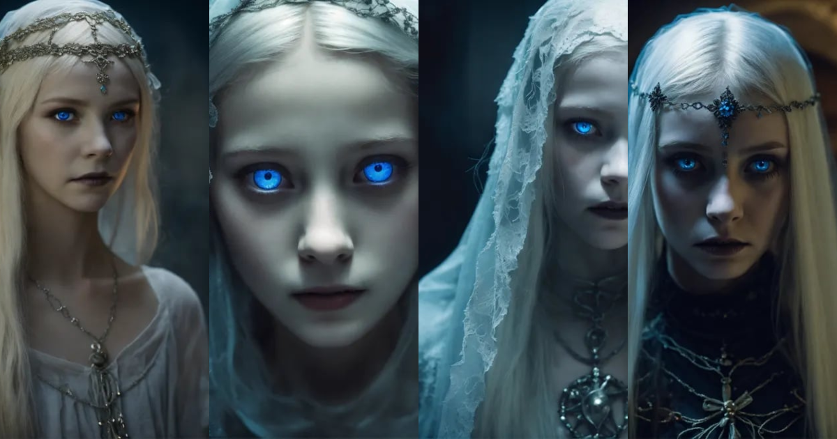 Lexica - Body portrait of a very childish deadly pale extremely slim ...