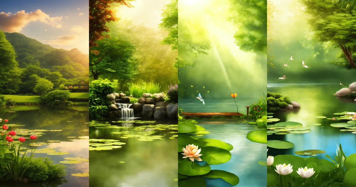 Lexica - Nature Background Use a nature-themed background, like a ...