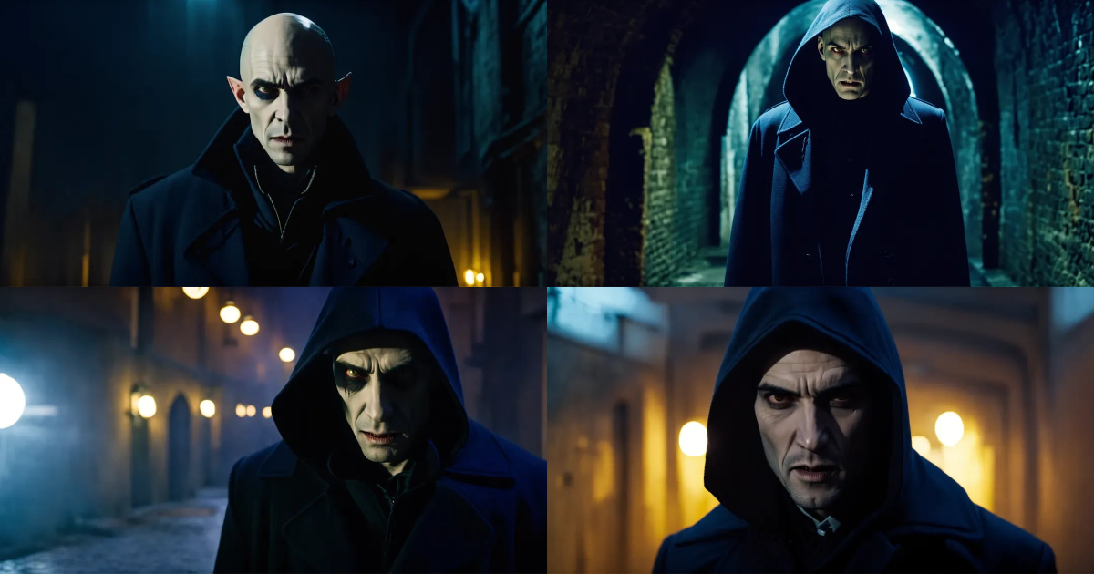 Lexica - Hard becklit, cinematic vampire underworld movie look, modern ...