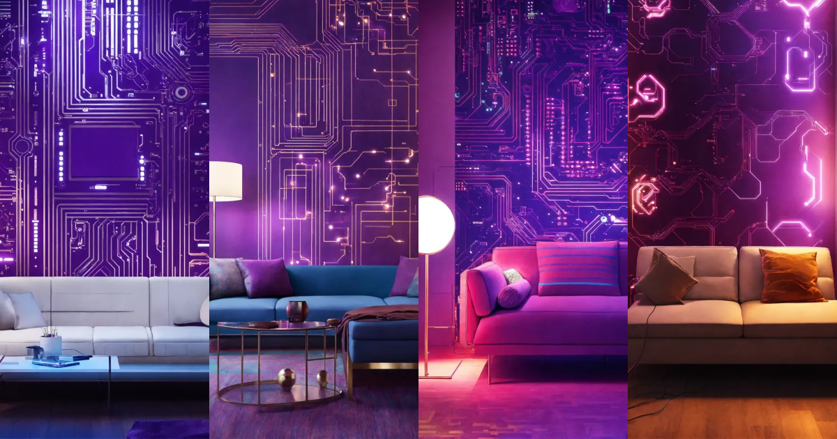 Lexica - Create a futuristic and technology-inspired wallpaper design ...