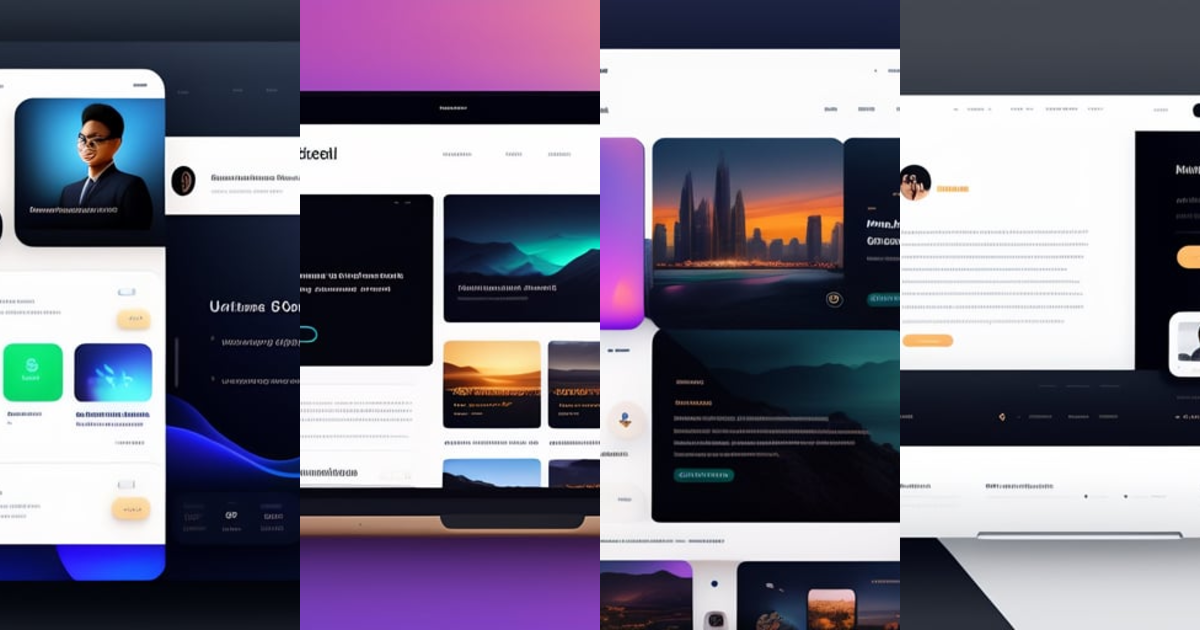 Lexica - User profile page UI/UX for a social media platform, aesthetically pleasing design ...