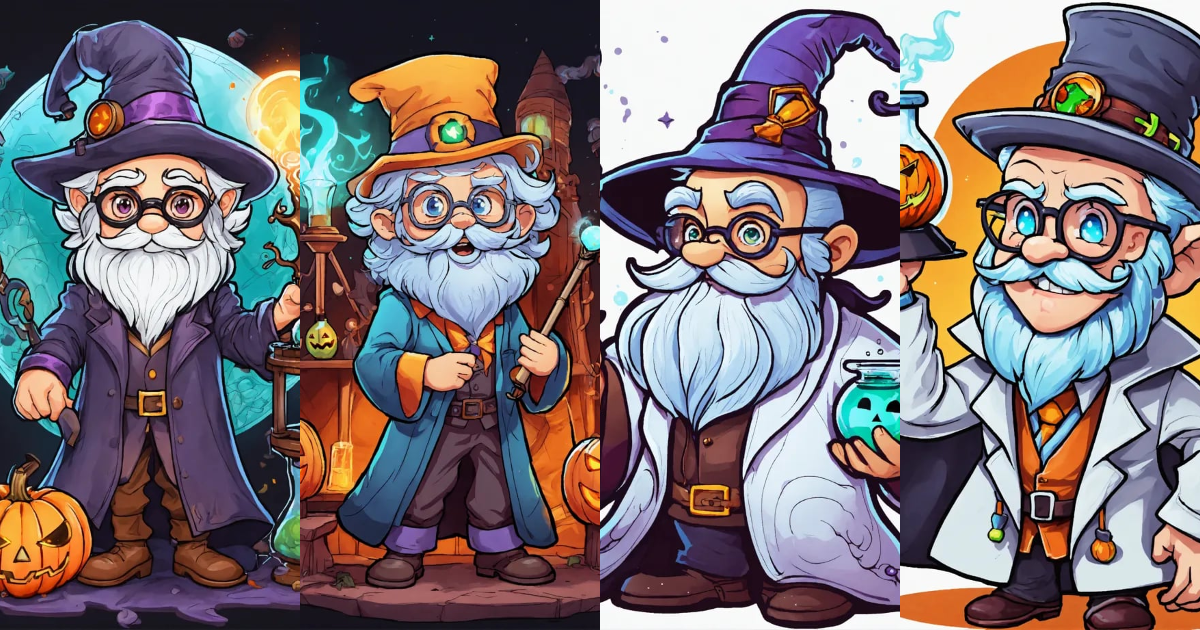 Lexica - Generate a cute The Mad wizard Scientist in Haloween ...