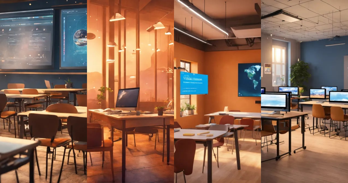 Lexica - Please design a virtual classroom with an instructor engaging ...