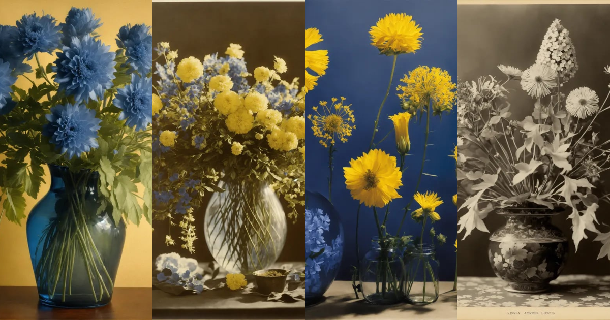 Lexica - Flowers photography in style anna atkins, charles jones, karl ...