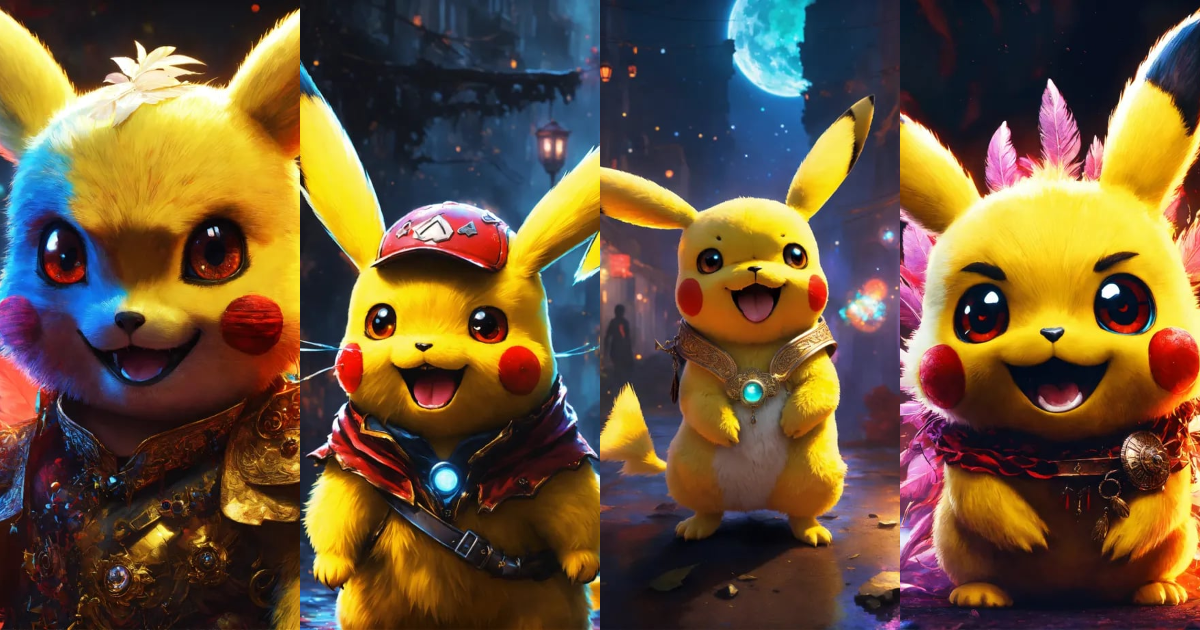 Lexica - LoraMidJourney1.0> Pikachu as a vampire with fangs; Insanely ...