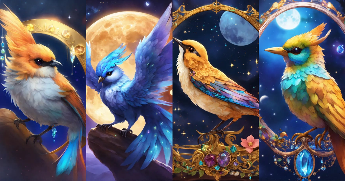 Lexica - Crypto Critter Melodious Moonwing A bird of moonlit melodies ...