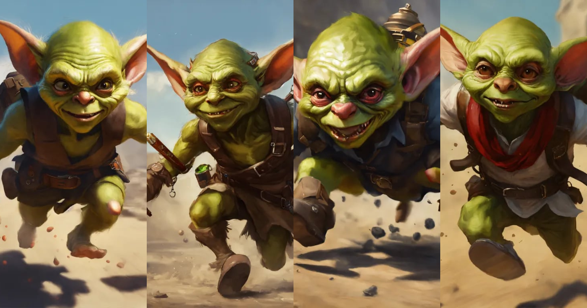 Lexica - Goblin running and playing with bombs, digital painting ...