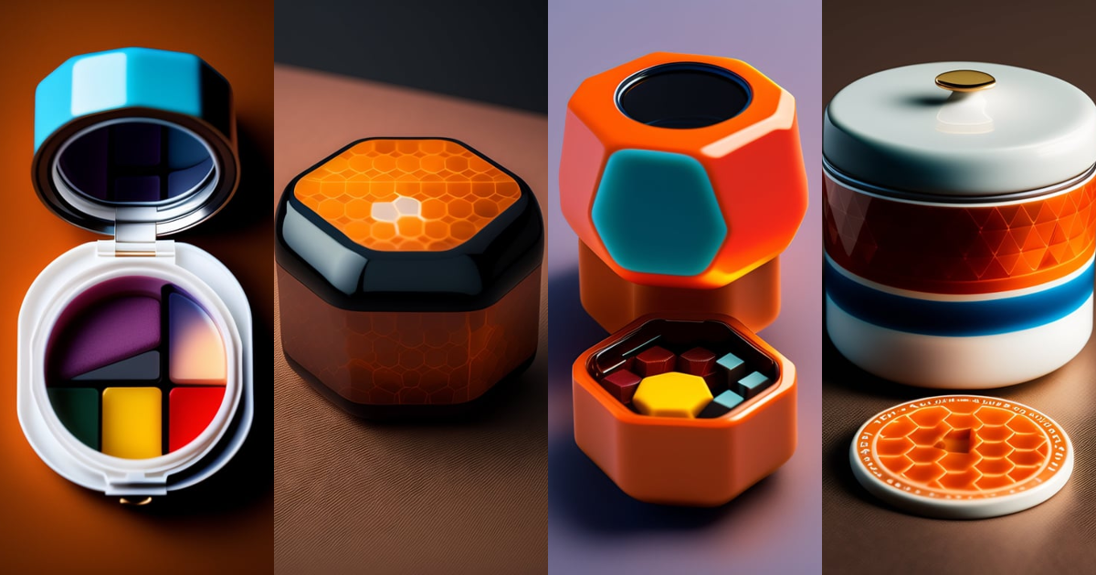 Lexica - Medicine capsule with hexagon pattern