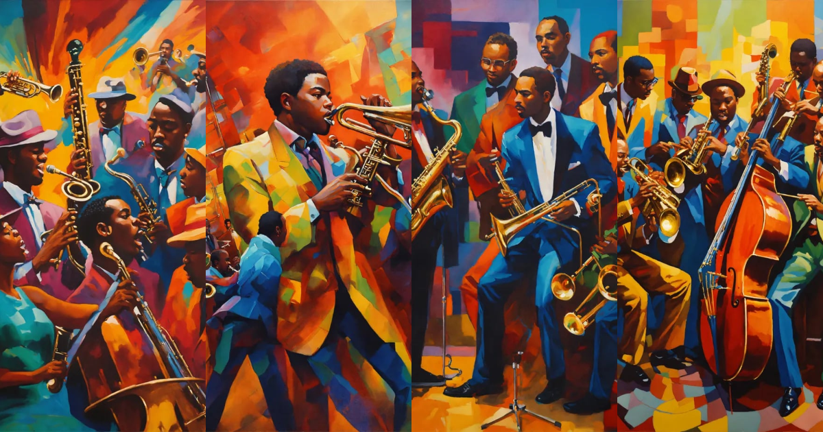 Lexica - An orphist painting depicting the dynamism of an African ...