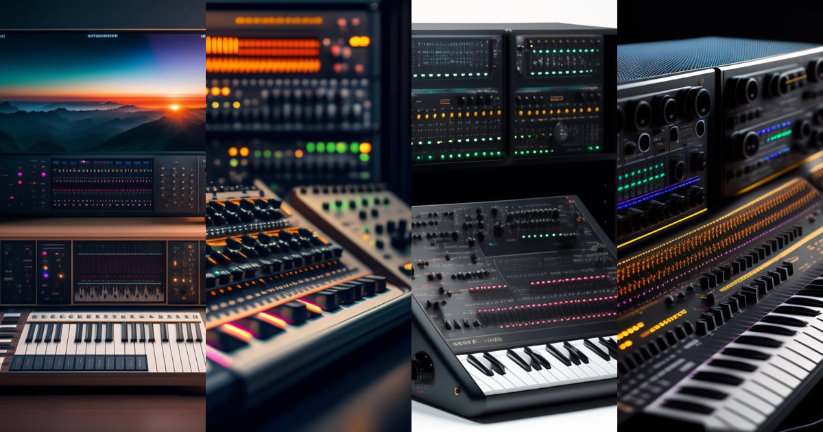 Lexica - A modular analog synthesizer, 8k high resolution photo