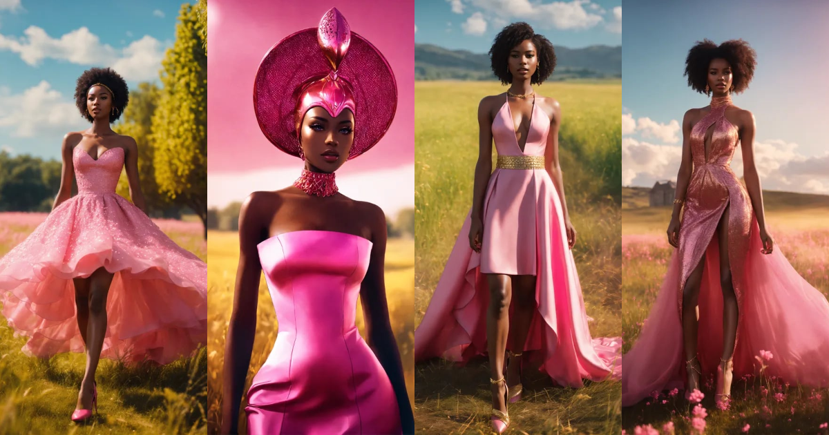 Lexica - Pretty human looking alien, golden dark skin, african features ...