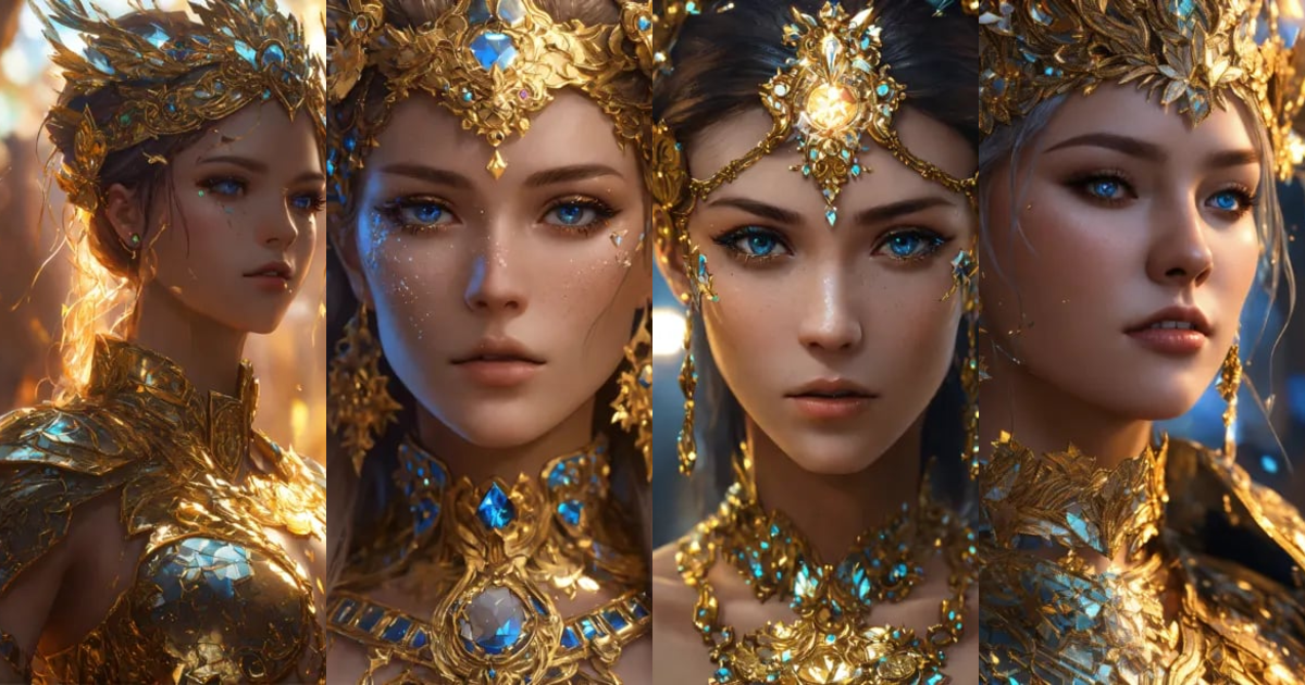 Lexica - "fantasy goddess of mirrors", reflective, shatter, crash ...