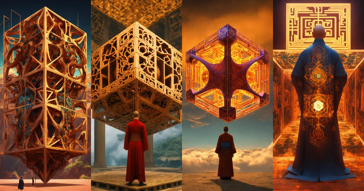 Lexica - Taoist monk octopus tesseract body fractal three point ...