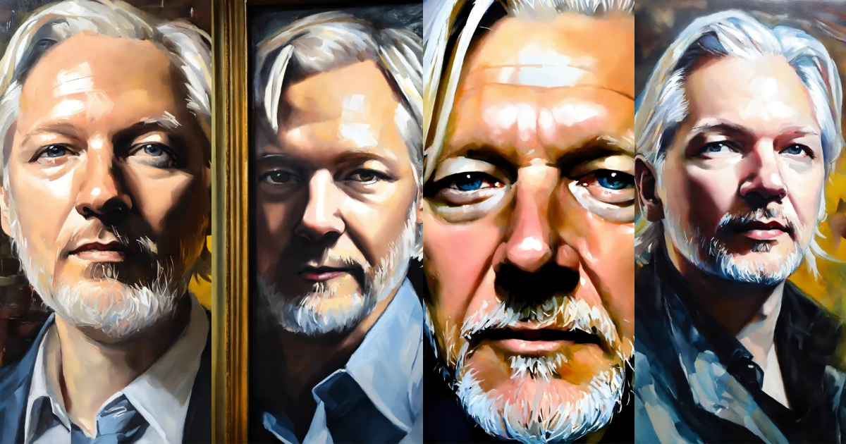 Lexica - Julian assange, oil painting, caravagio, portrait, closeup
