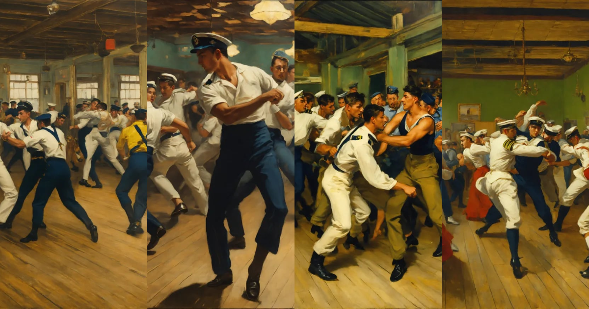 Lexica - Sailors fighting in a dance hall